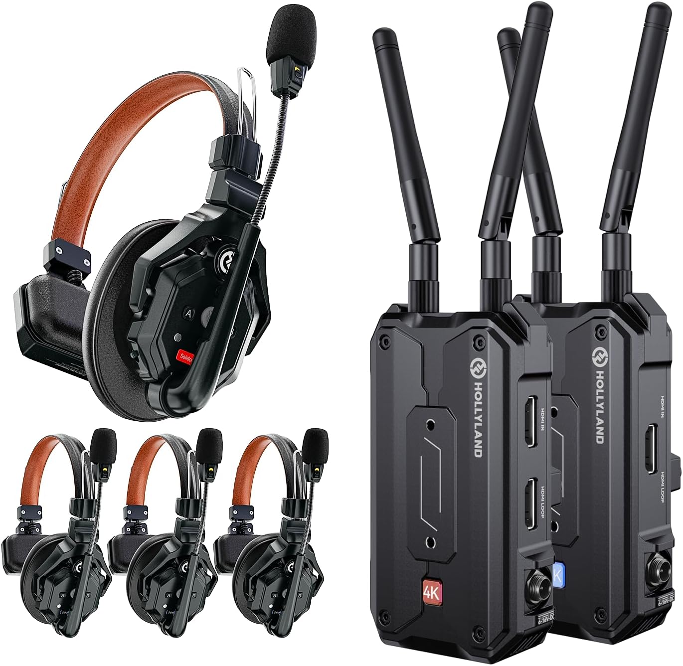 Amazon.com: Hollyland Pyro H+Solidcom C1 Pro 4s System : Electronics