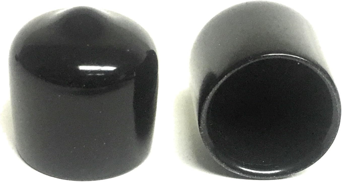 Amazon.com: (Pack of 20) 1/2 Inch Round Black Rubber/Vinyl Pipe End Cap ...