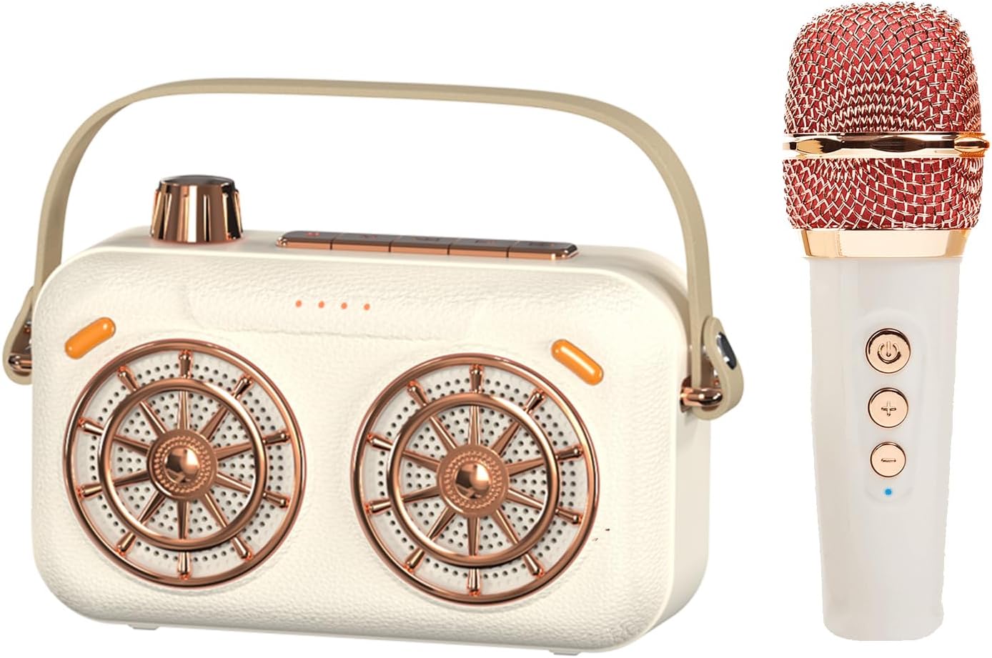 Amazon.com: Karaoke Machine with One/Two Wireless Microphones.Portable ...