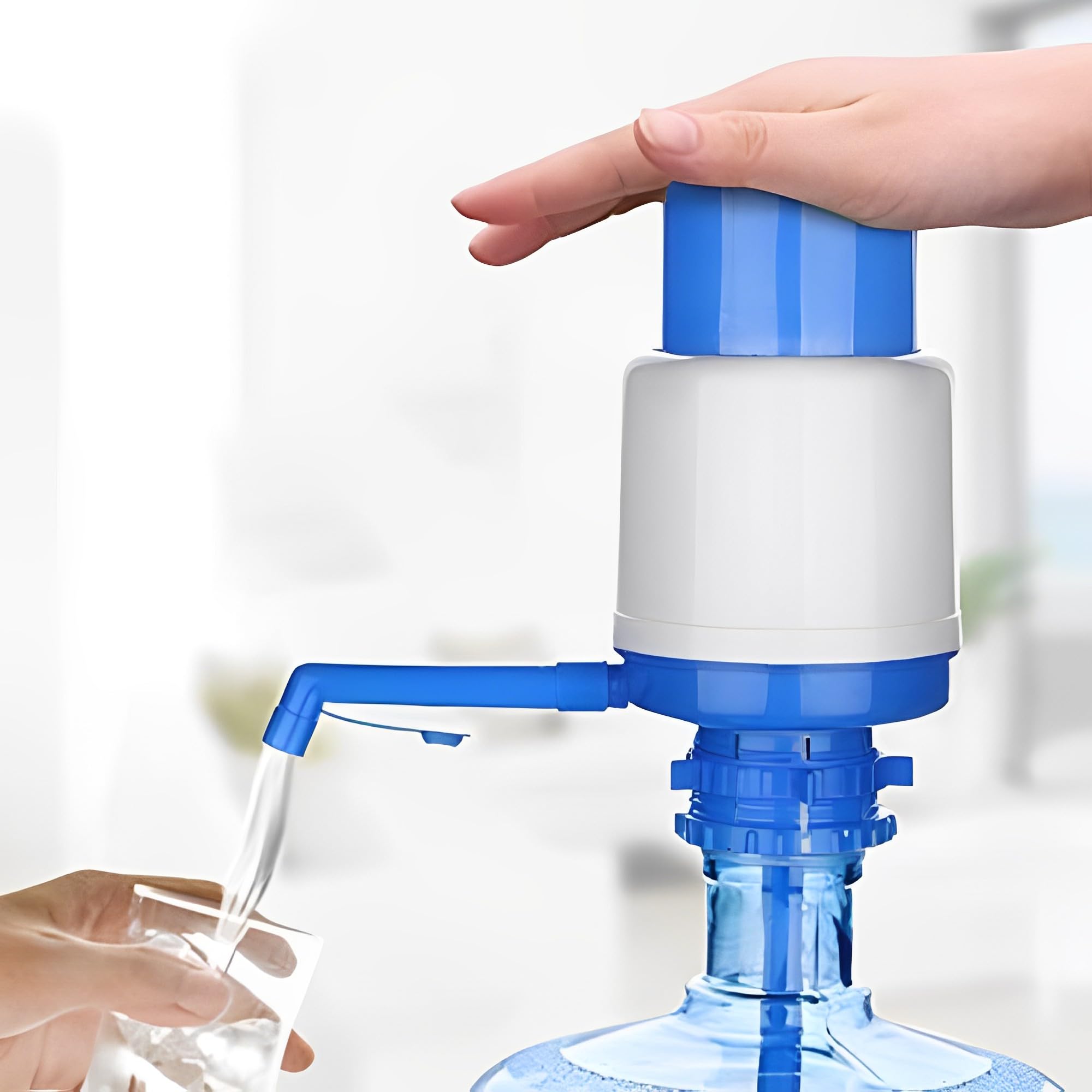 Manual Hand Press Water Dispenser Pump for 20-Litre Bottles - Portable ...