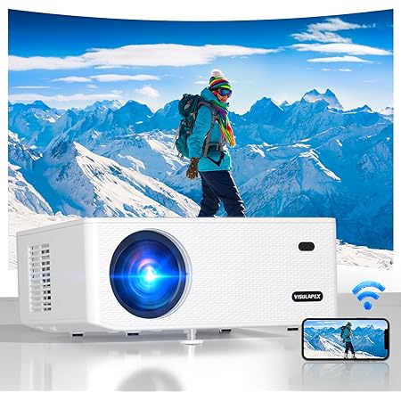 Projector 5G WiFi, VISULAPEX S1 1080P Full HD Projector, 15000 Lumen ...