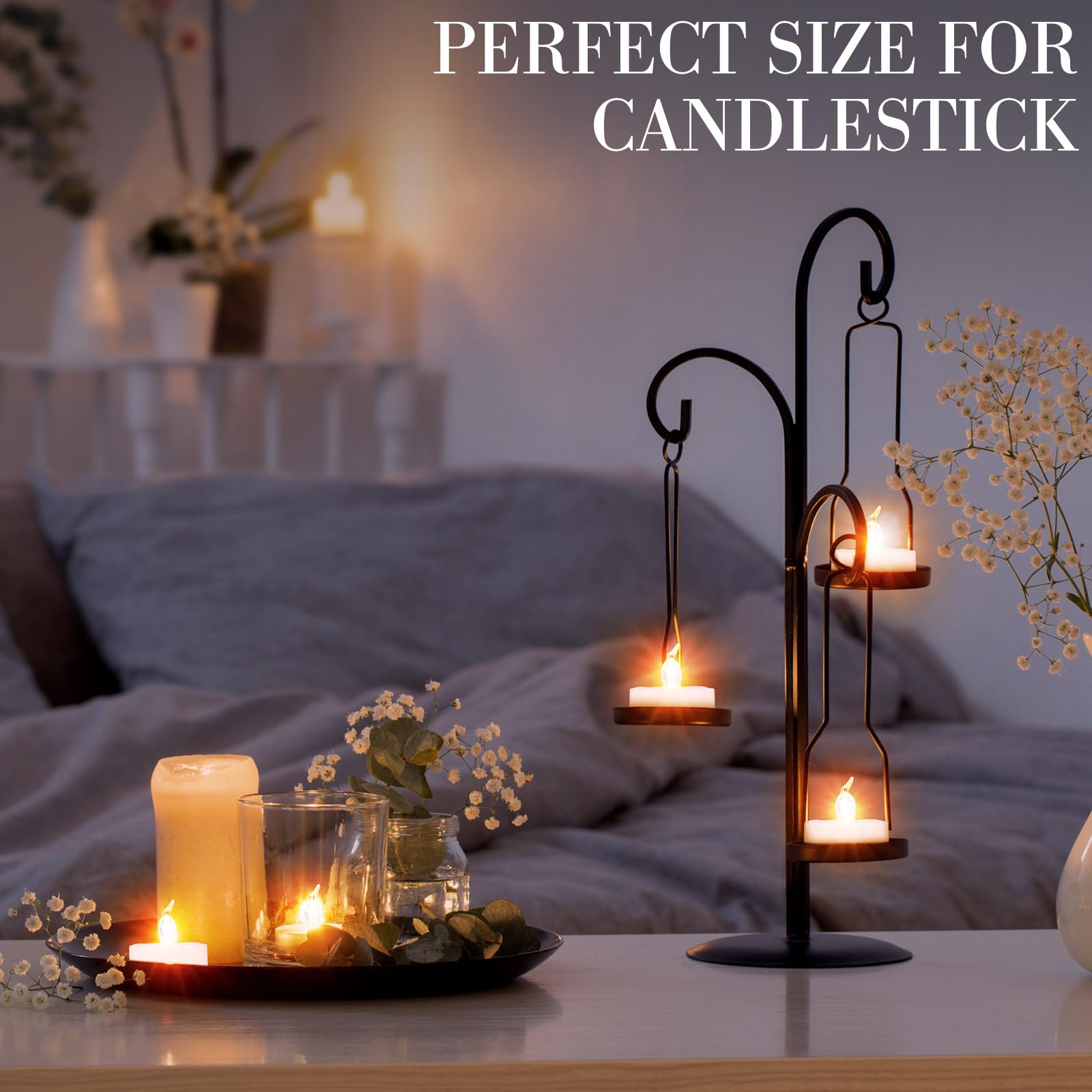 Retisee 300 Pack LED Tea Lights Candles Battery Operated Flickering ...