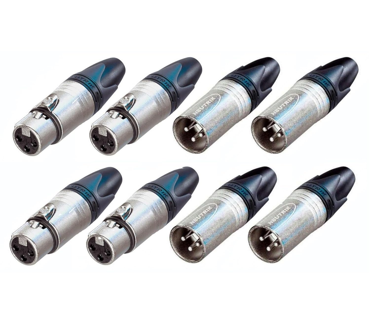 Amazon.com: Neutrik Lot of 8 (4 Each) New NC3FXX Female XLR & 4 NC3MXX ...