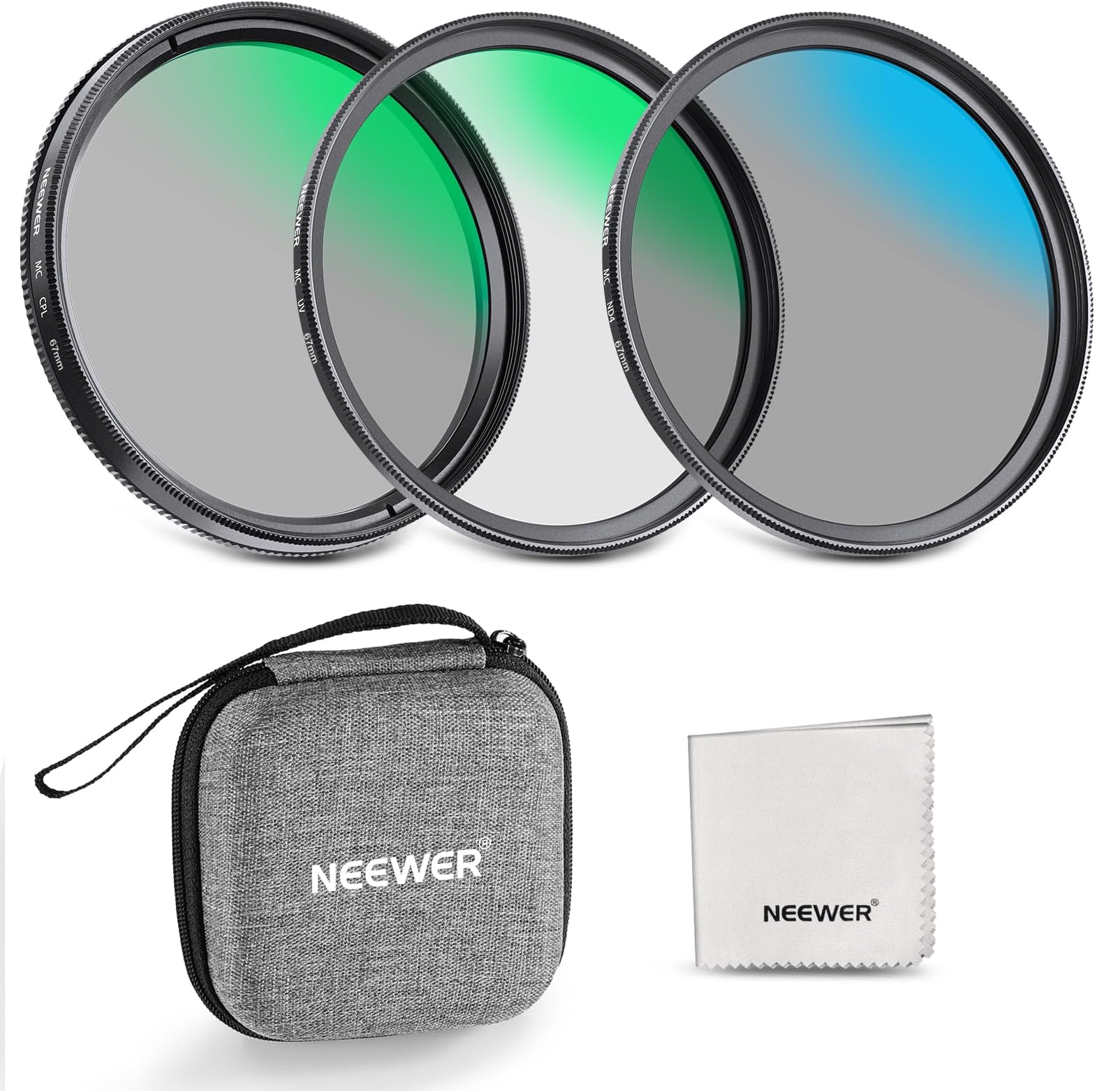 Amazon.com : NEEWER Fixed ND Filter Kit 58mm ND2 ND4 ND8 ND16 Neutral ...