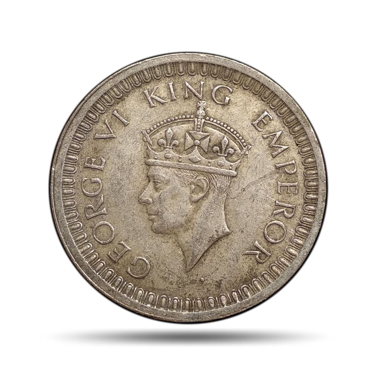 COINIACS Rare Authentic Silver One Rupee VI (1940-45) British India ...