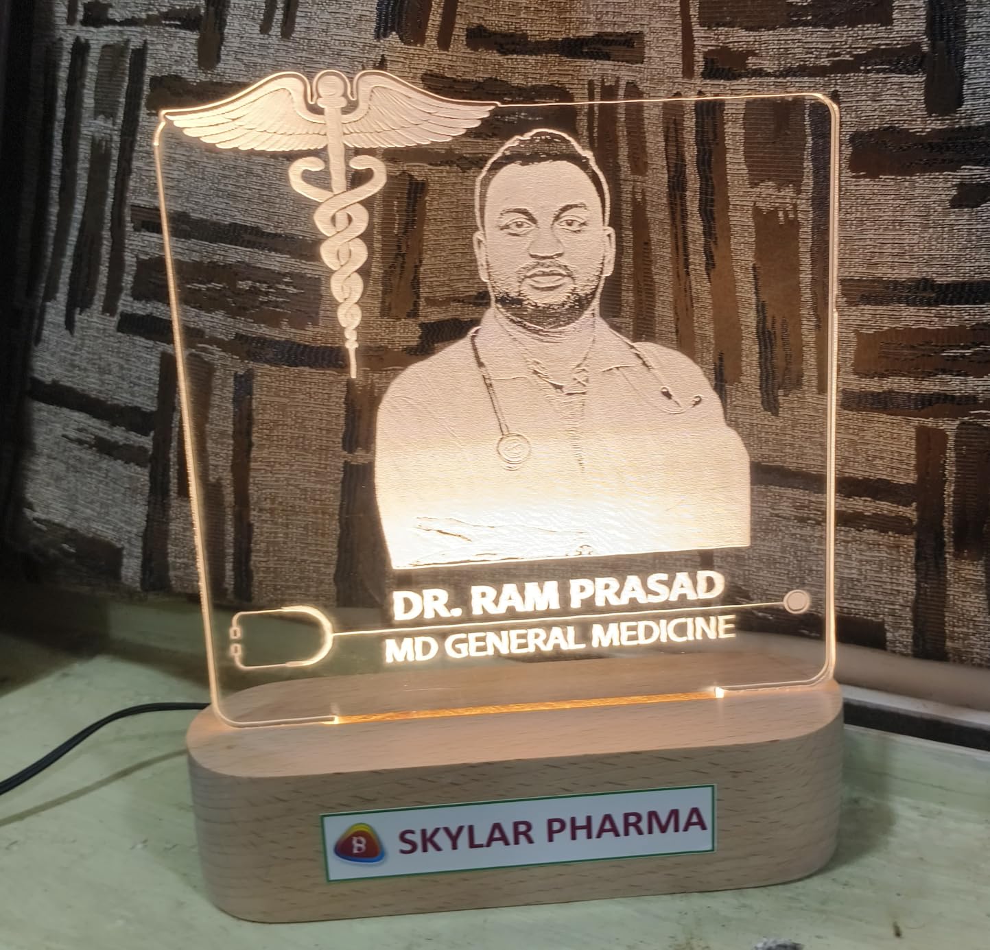 Buy Gift Me Bazar Personalized Doctor Lamp with Photo Night Lamp | Warm ...