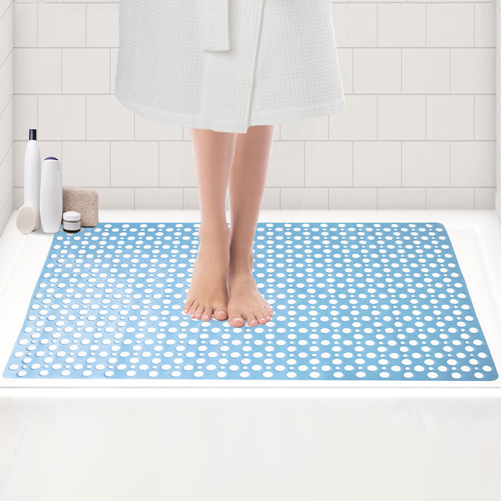 Amazon.com: Tiamo Extra Large Shower Mat Non Slip,47 * 31 Inch Bathtub ...