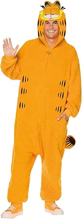 Amazon.com: Spirit Halloween Adult Garfield Jumpsuit Costume ...