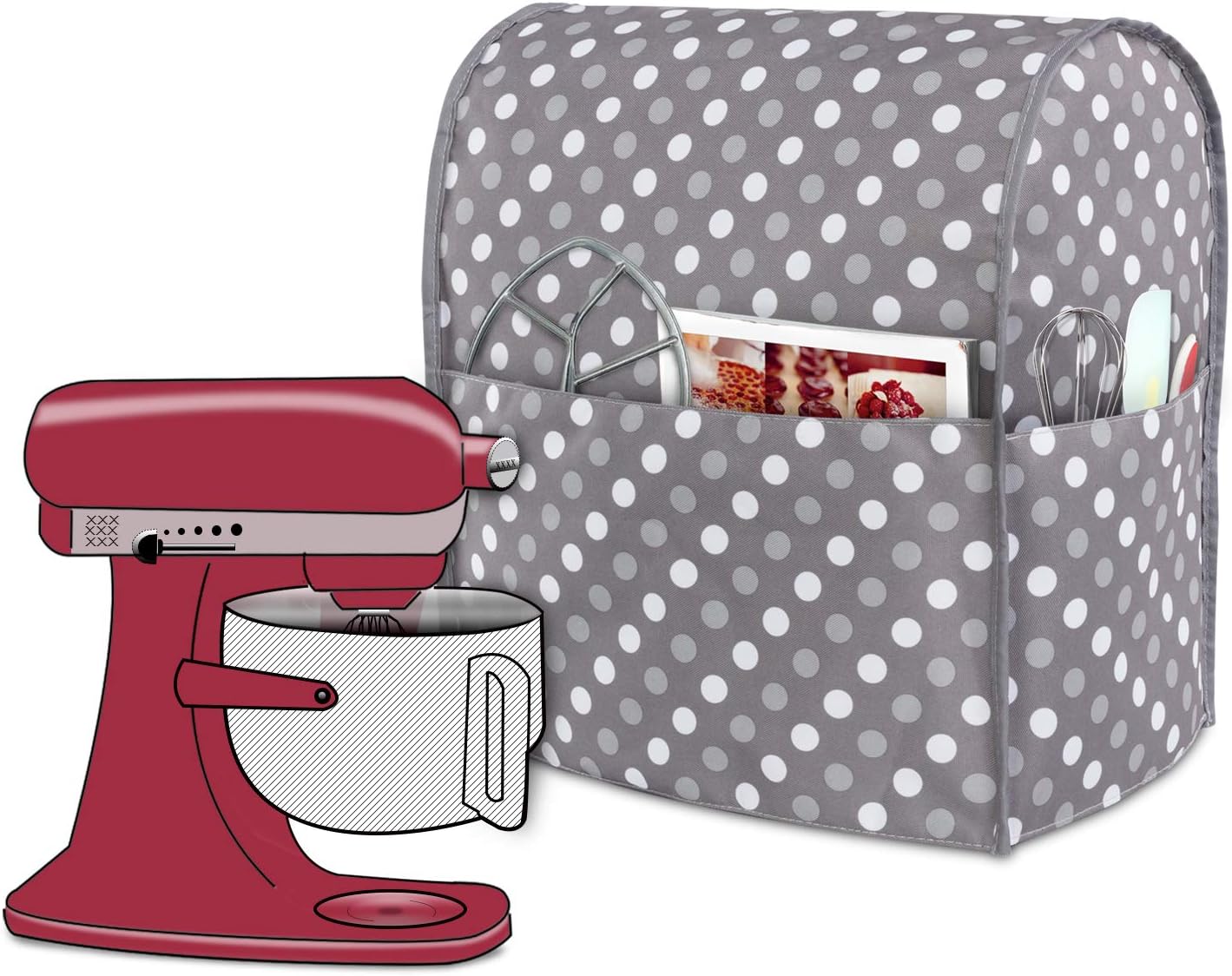 Amazon.com: Stand Mixer Dust-proof Cover for KitchenAid Mixer，Multi ...