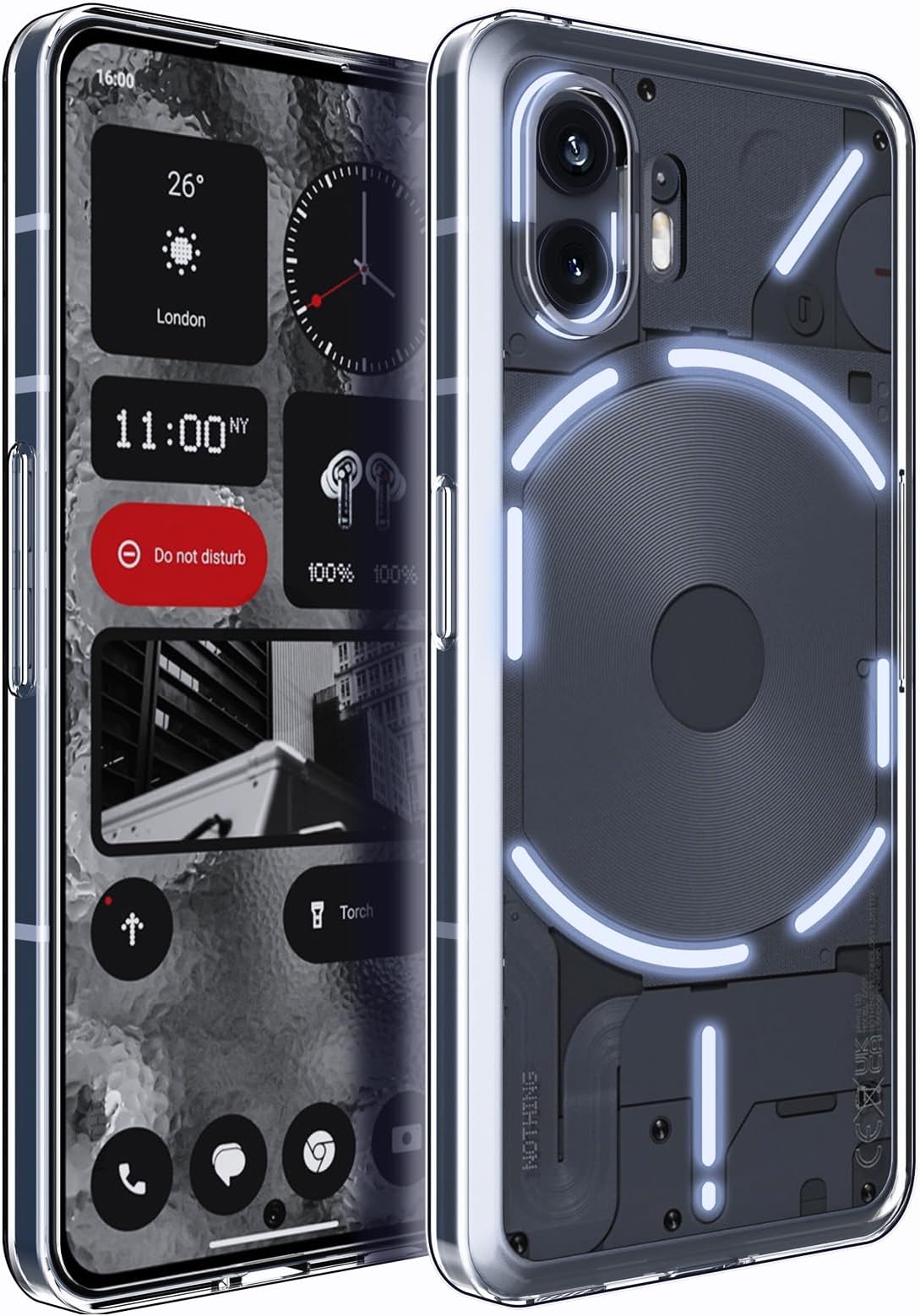 Amazon.com: bokoo Crystal Clear Nothing Phone 2 Case.Soft Slim Fit ...