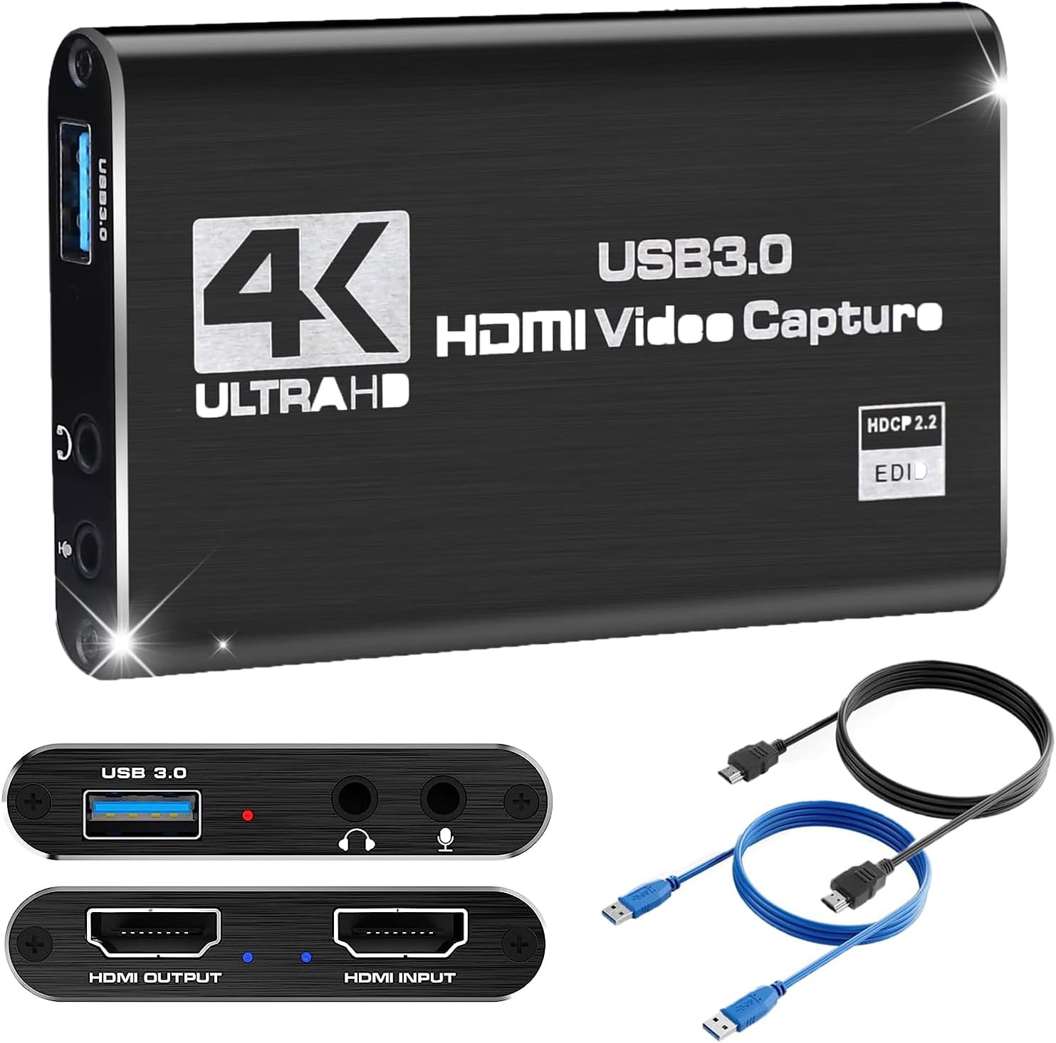 Capturadora de Video HDMI, USB 3.0 Tarjeta de Captura de Video y Audio ...