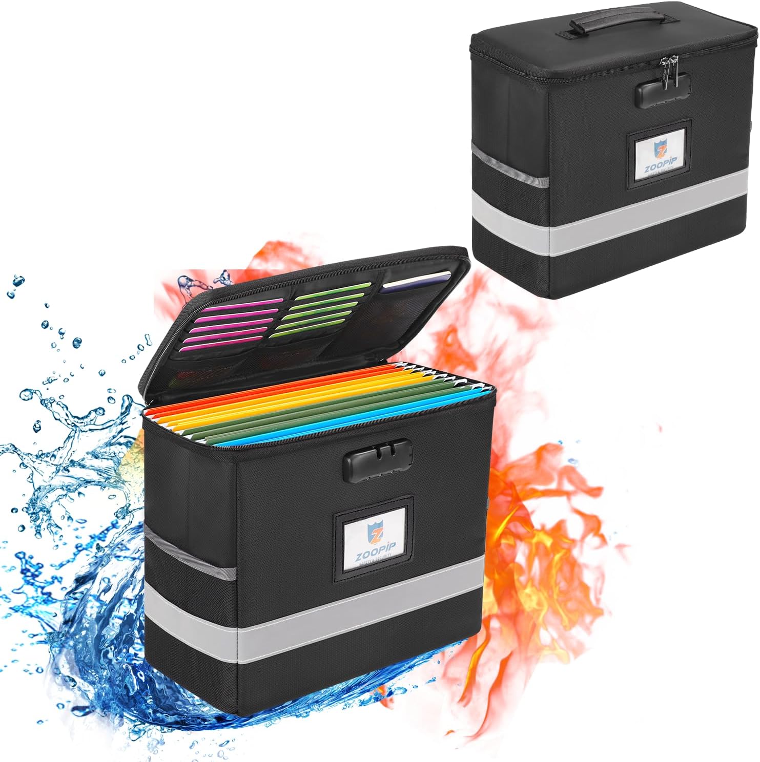 Amazon.com : Fireproof File Box with Lock, Document Box Storage ...