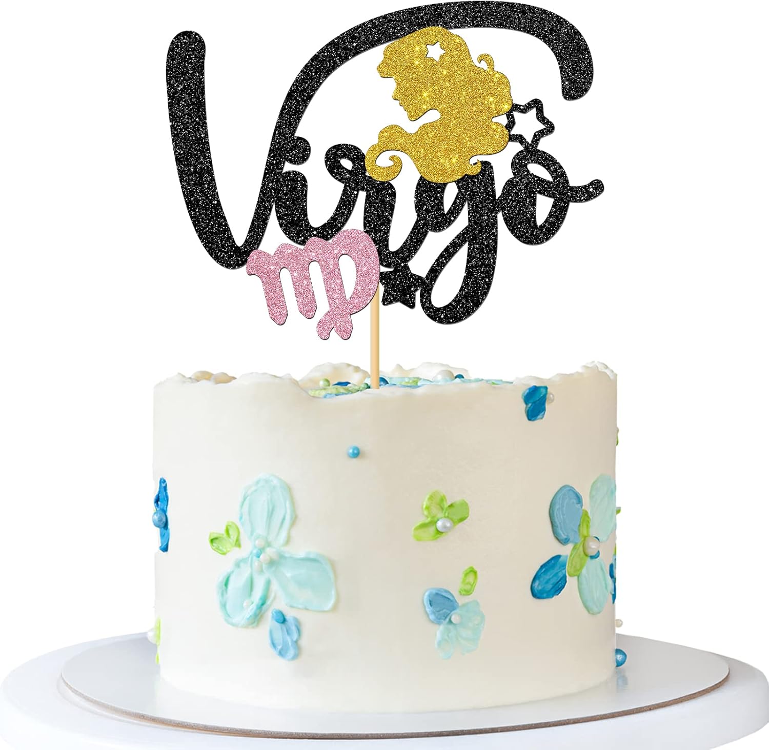 Amazon.com: RoadSea Virgo Cake Topper - Virgo Birthday Cake Decor for ...