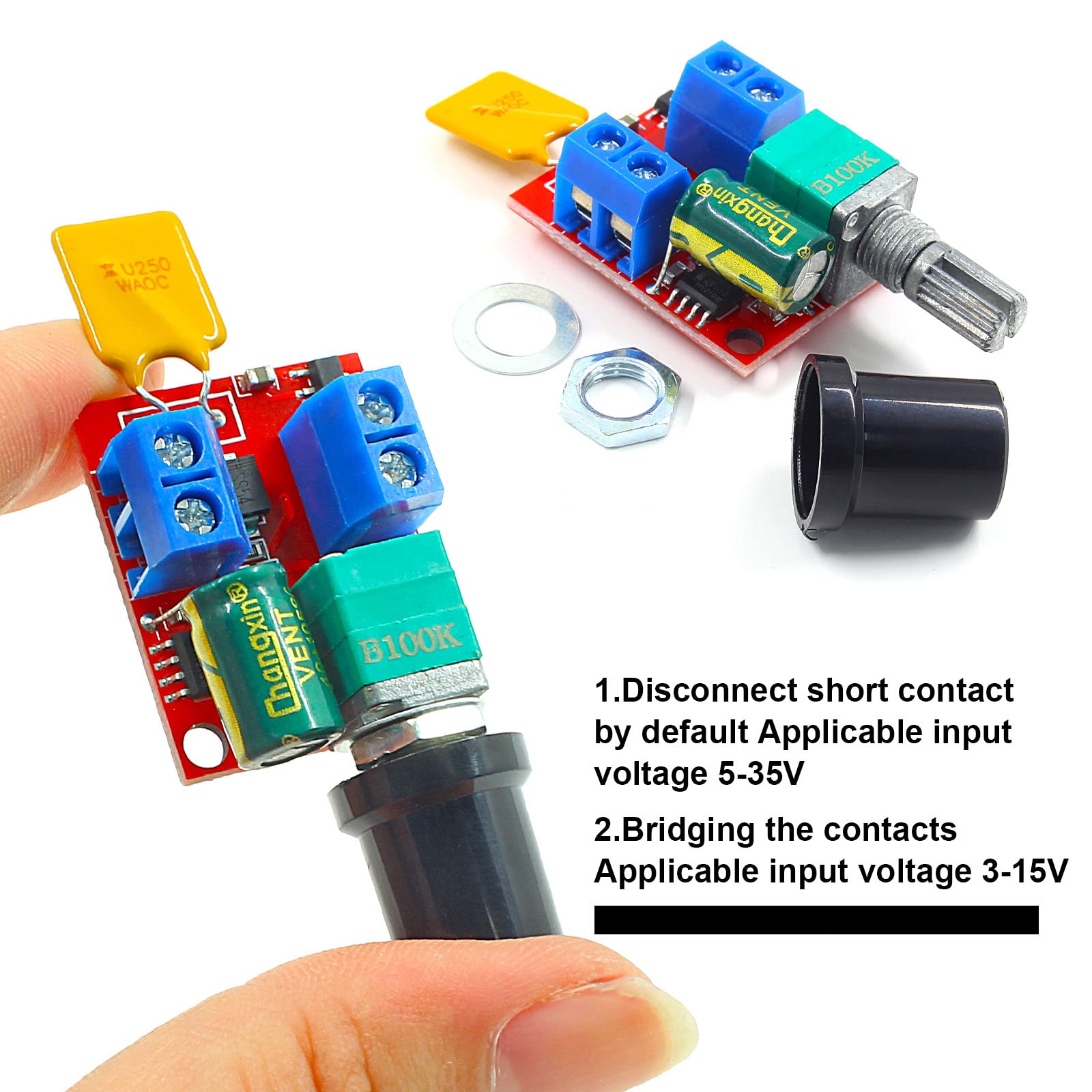 Snapklik.com : Lifcratms 3 Pack Mini PWM DC Motor Speed Controller