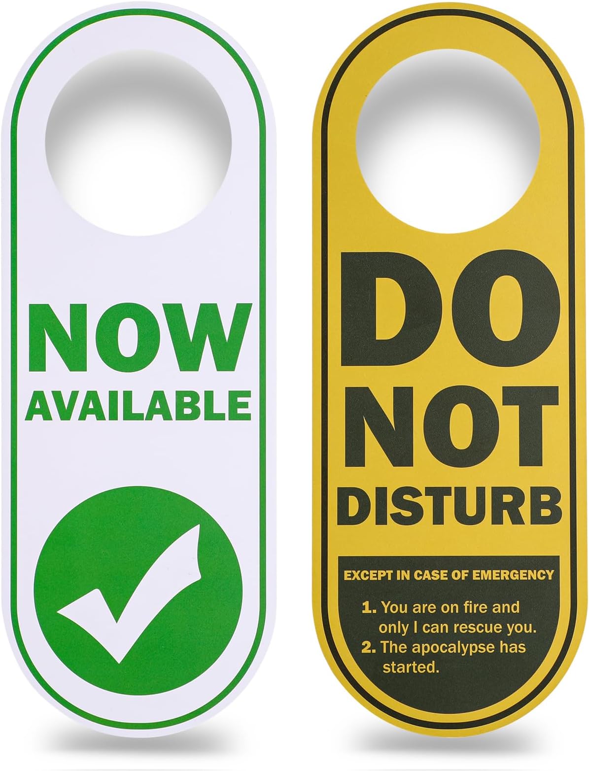 Amazon.com : Giantree 2 Pcs Do Not Disturb Door Hanger, Double-sided ...