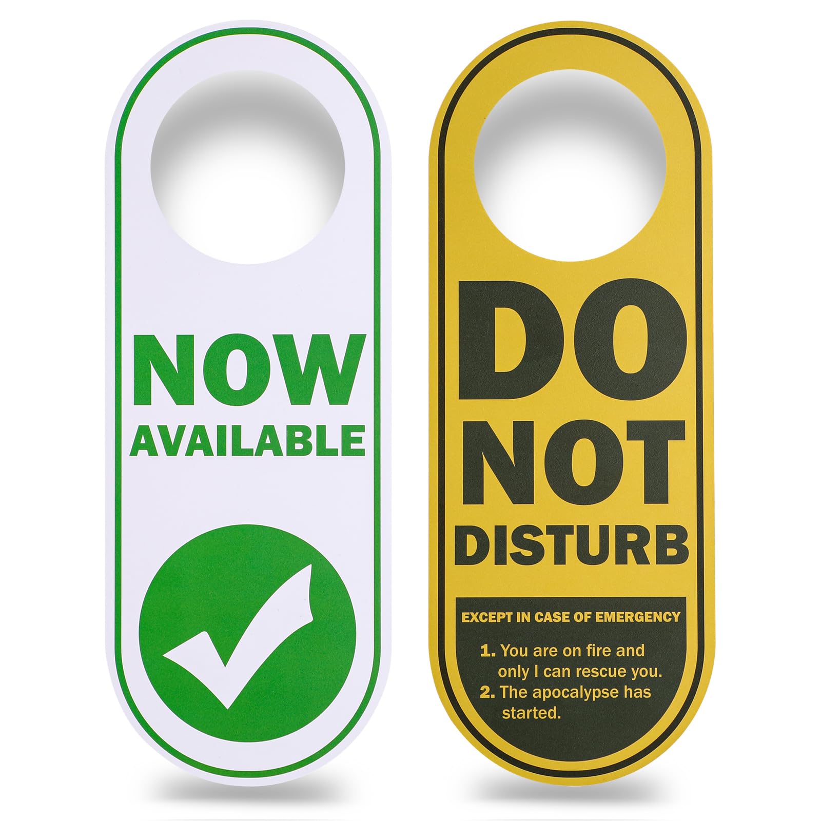 Giantree 2 Pcs Do Not Disturb Door Hanger Sign, Double-sided PVC ...