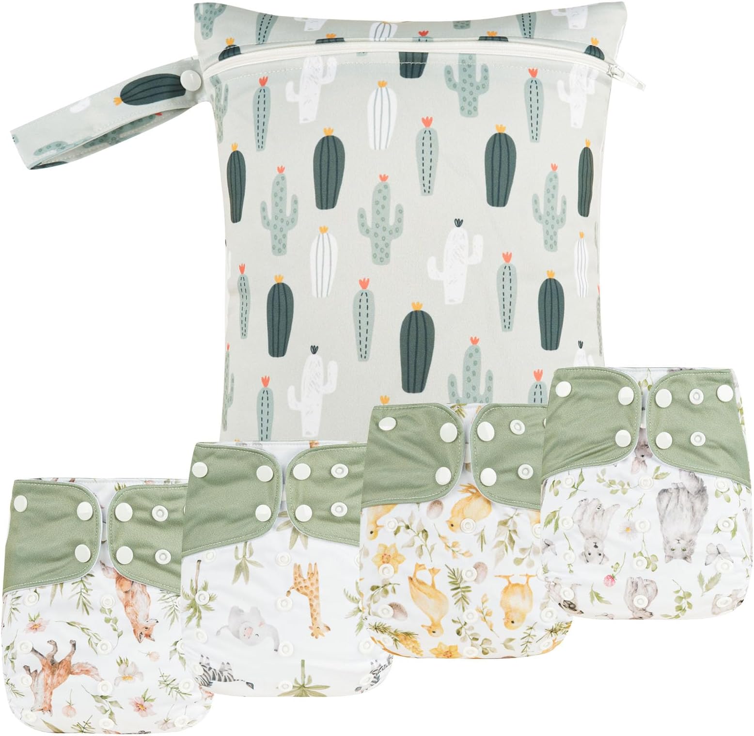 Amazon.com: BaeBae Goods Adjustable Cloth Diapers for Boys and Girls ...
