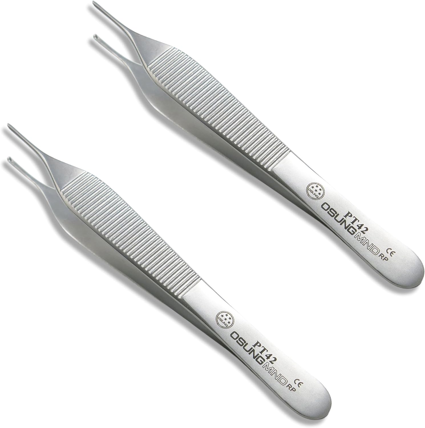 Amazon.com : Osung 4.7" Adson Tissue Forceps 1 * 2 Teeth Tissue Pliers ...