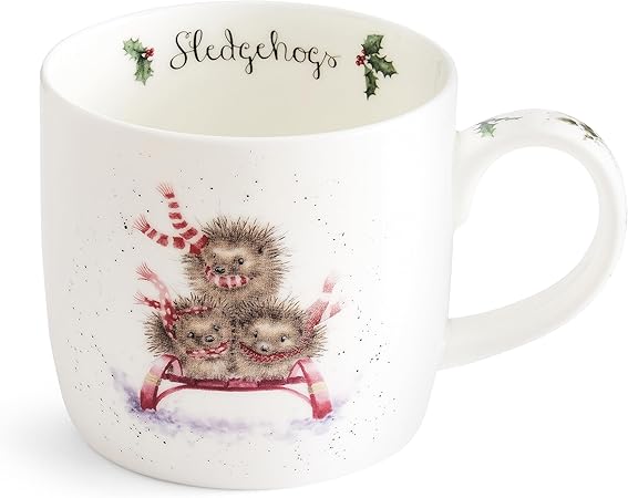 Wrendale Designs - Christmas Collection Sledgehogs (Hedgehogs) Single ...