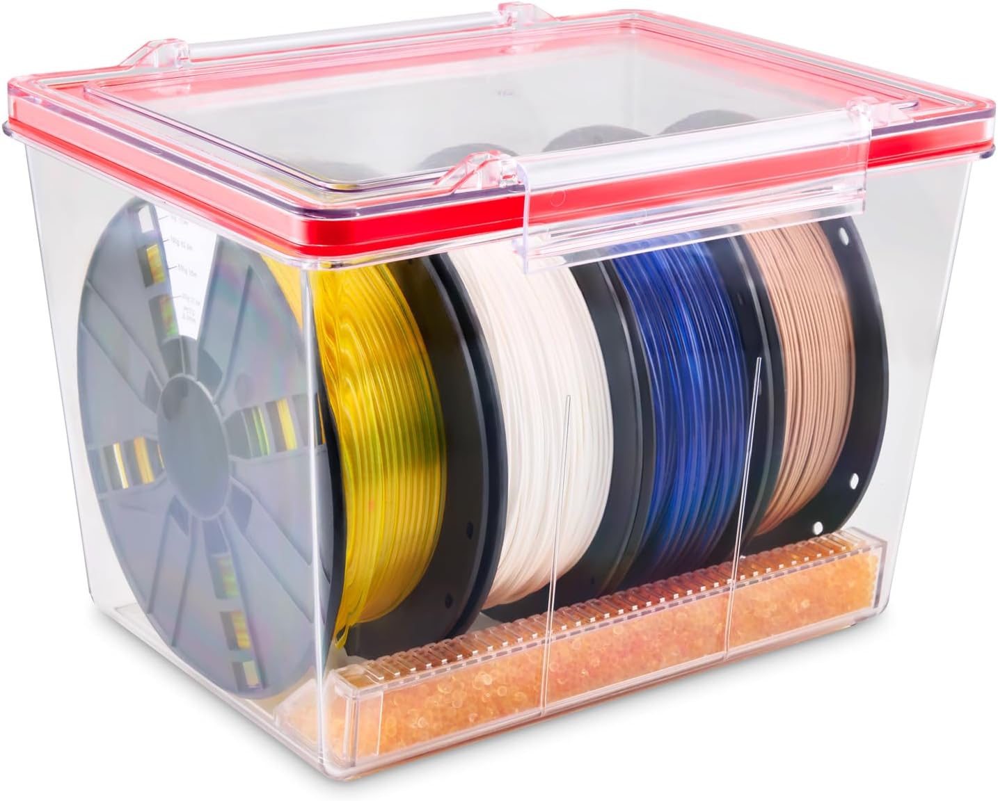 Dry-Store Multi - 3D Printer Filament Storage Box - Clear, Robust ...