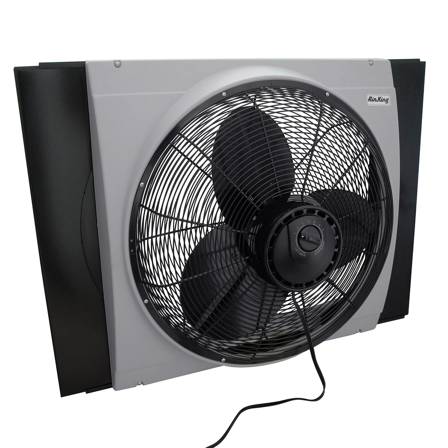 Air King 20" 1/6 HP Whole House Window Fan with 3-Speeds and Storm ...