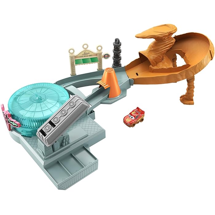 Buy Disney Pixar Cars Mini Racers Radiator Springs Spin Out Playset ...