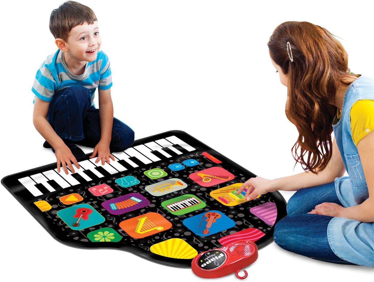 Amazon.com: Floor Piano Mat，Grand Piano Music Tapestry Keyboard with 24 ...