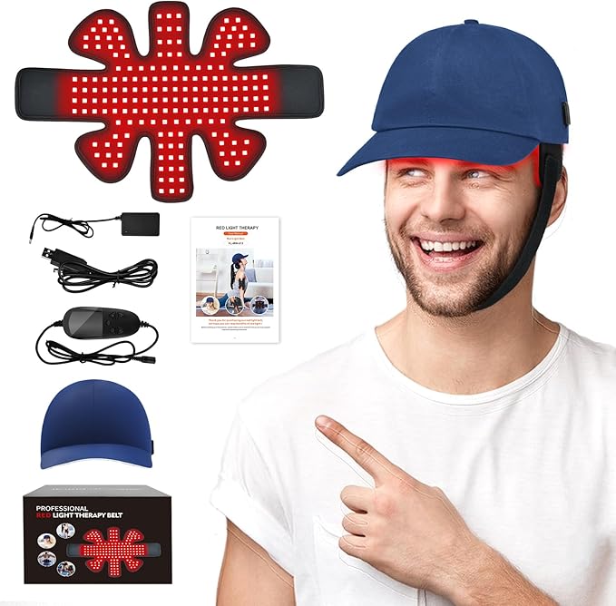 Amazon.com: Red Light Cap, Red Light for Head Infrared Light hat ...