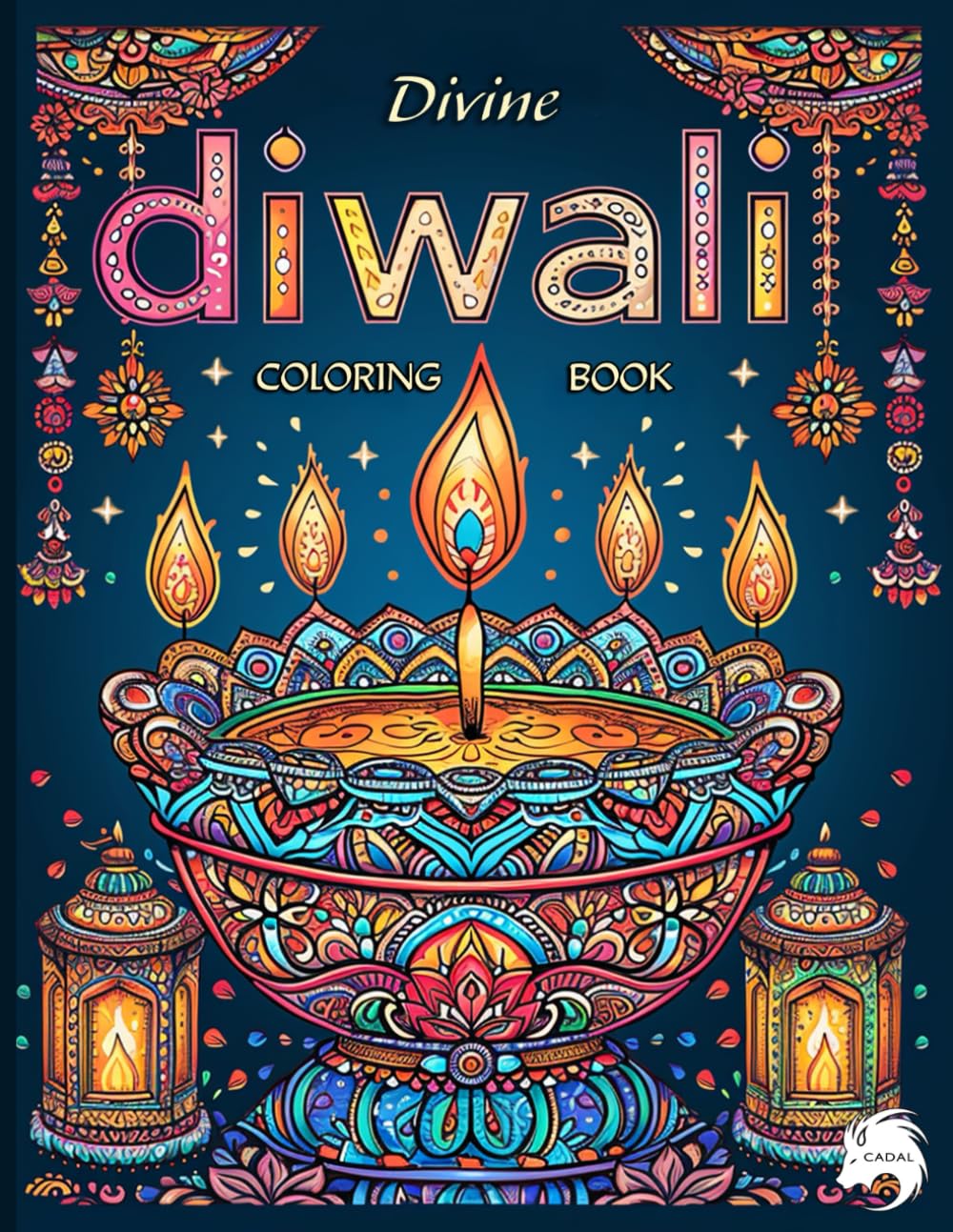 Amazon.com: Divine Diwali Adult Coloring Book: Diwali Art for ...