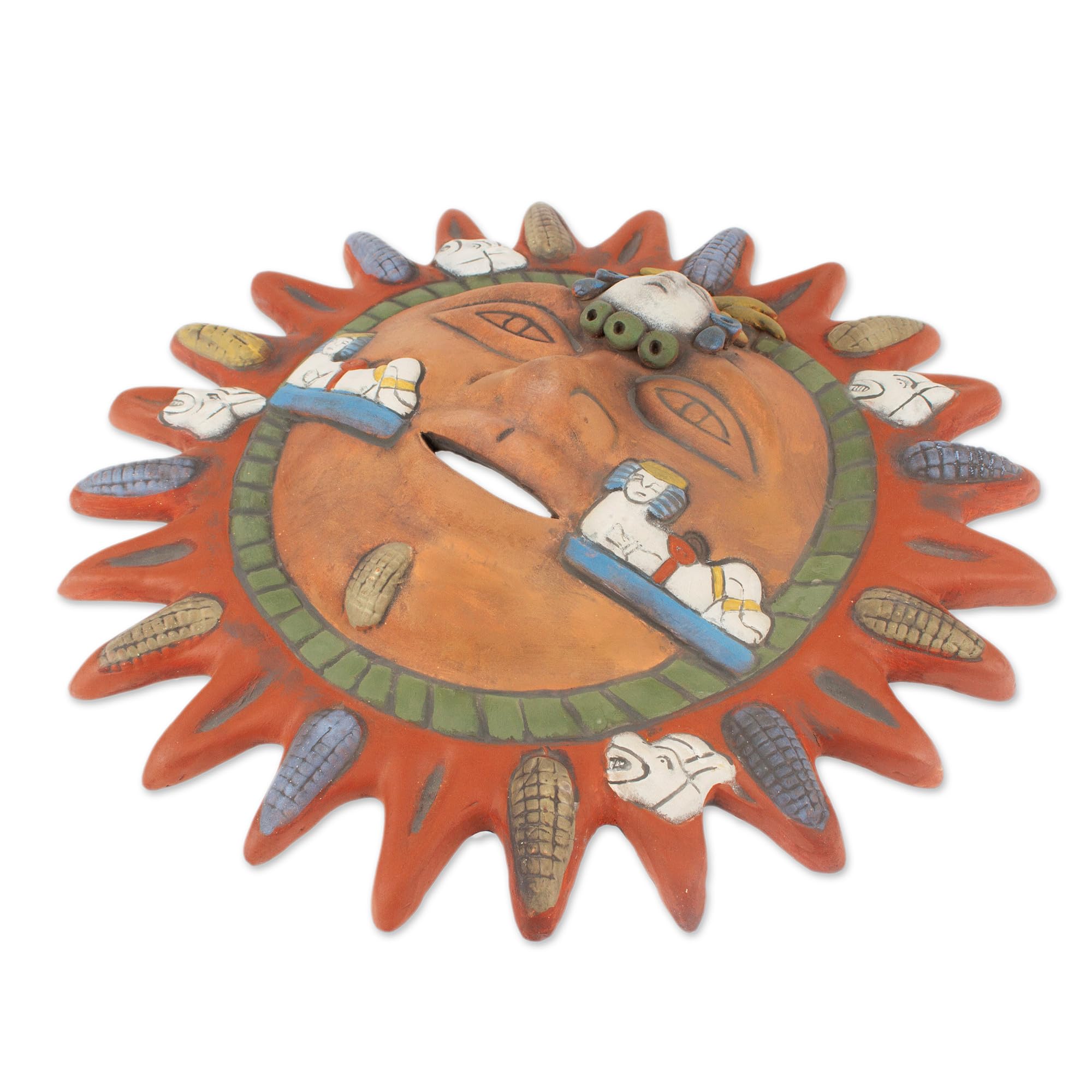 Inca Sun God Mask Template
