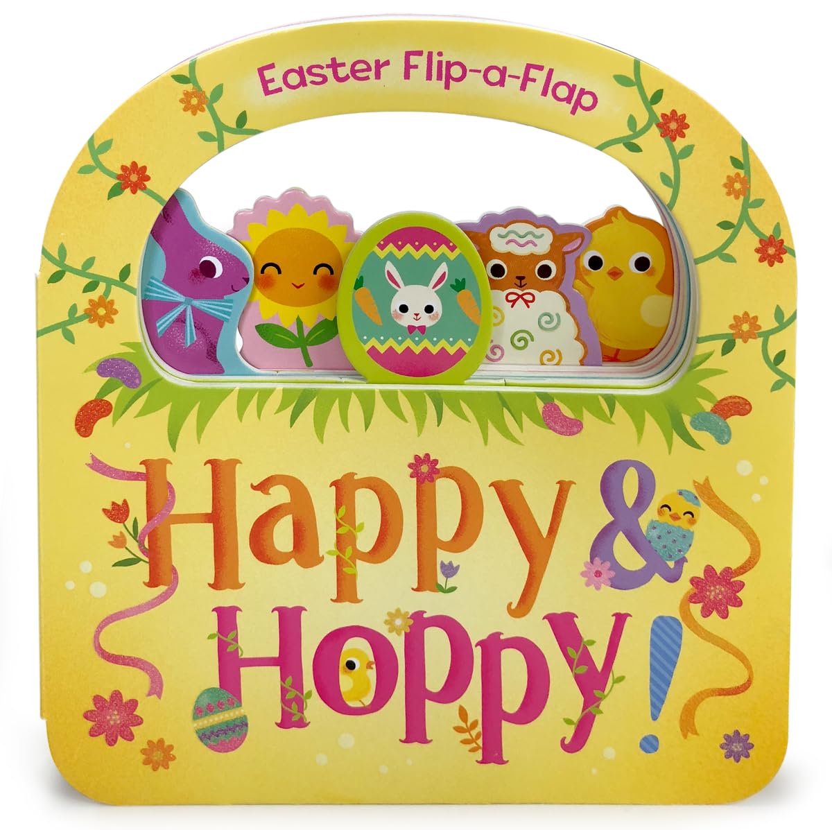 Happy & Hoppy - Children's Flip-a-Flap Activity Board Book for Easter ...
