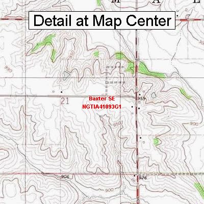 Amazon.com: USGS Topographic Quadrangle Map - Baxter SE, Iowa (Folded ...