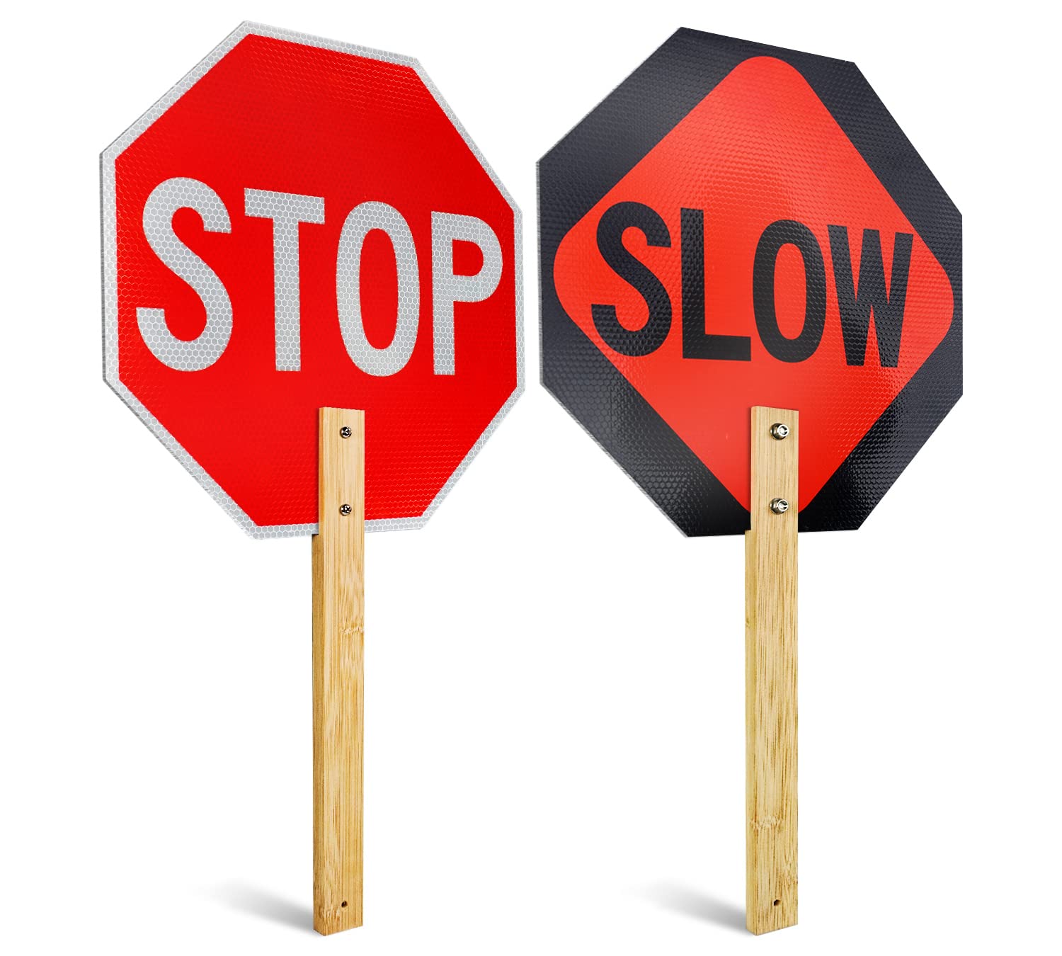 Slow And Stop Signs Reflective