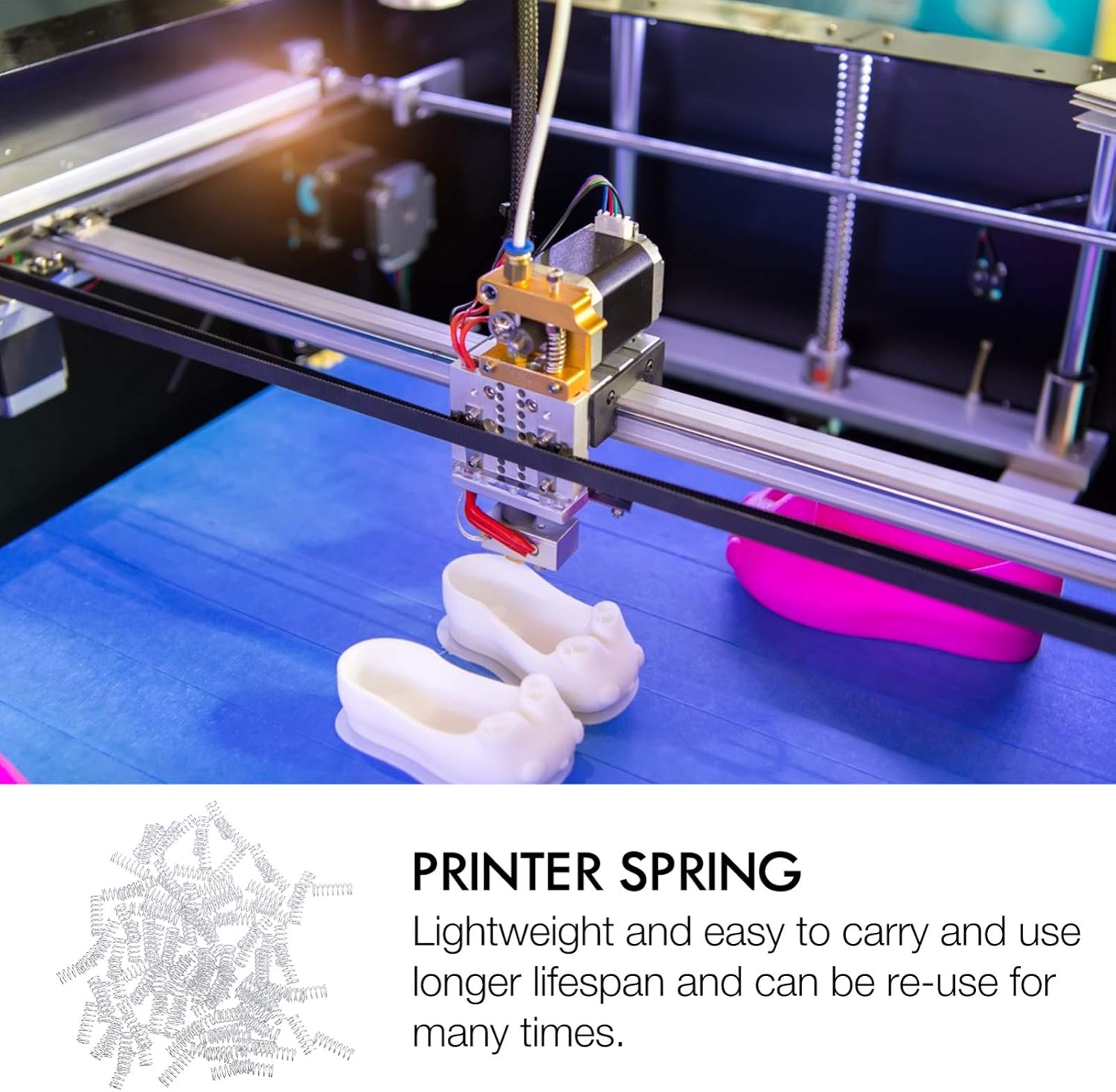 Review ULTECHNOVO 100pcs 3D Printer Parts 3D Printer Spring Heated Bed ...