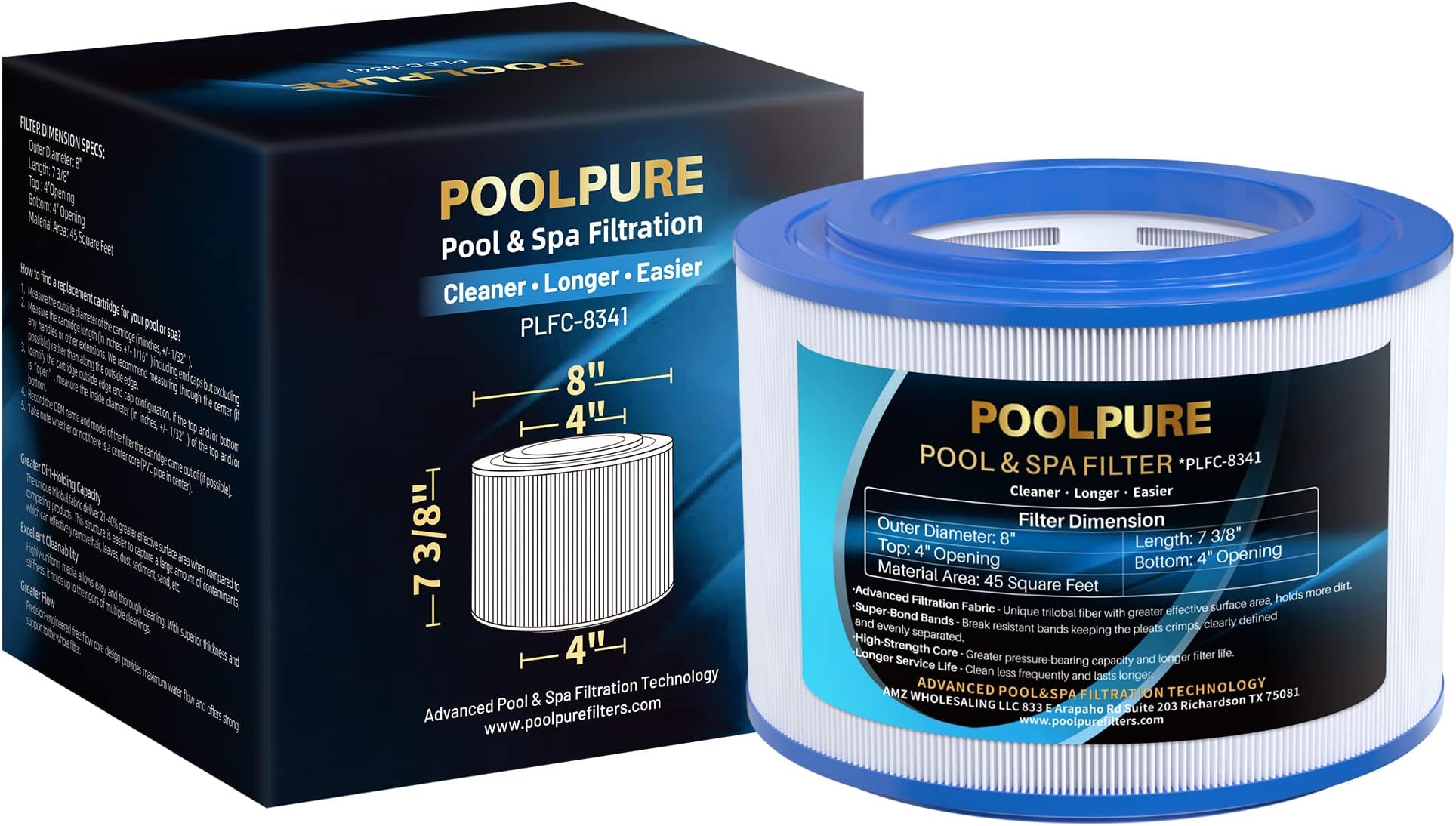 Amazon.com : Spa-Daddy SD-01406 Filter - Replacement for Eco-pur ...