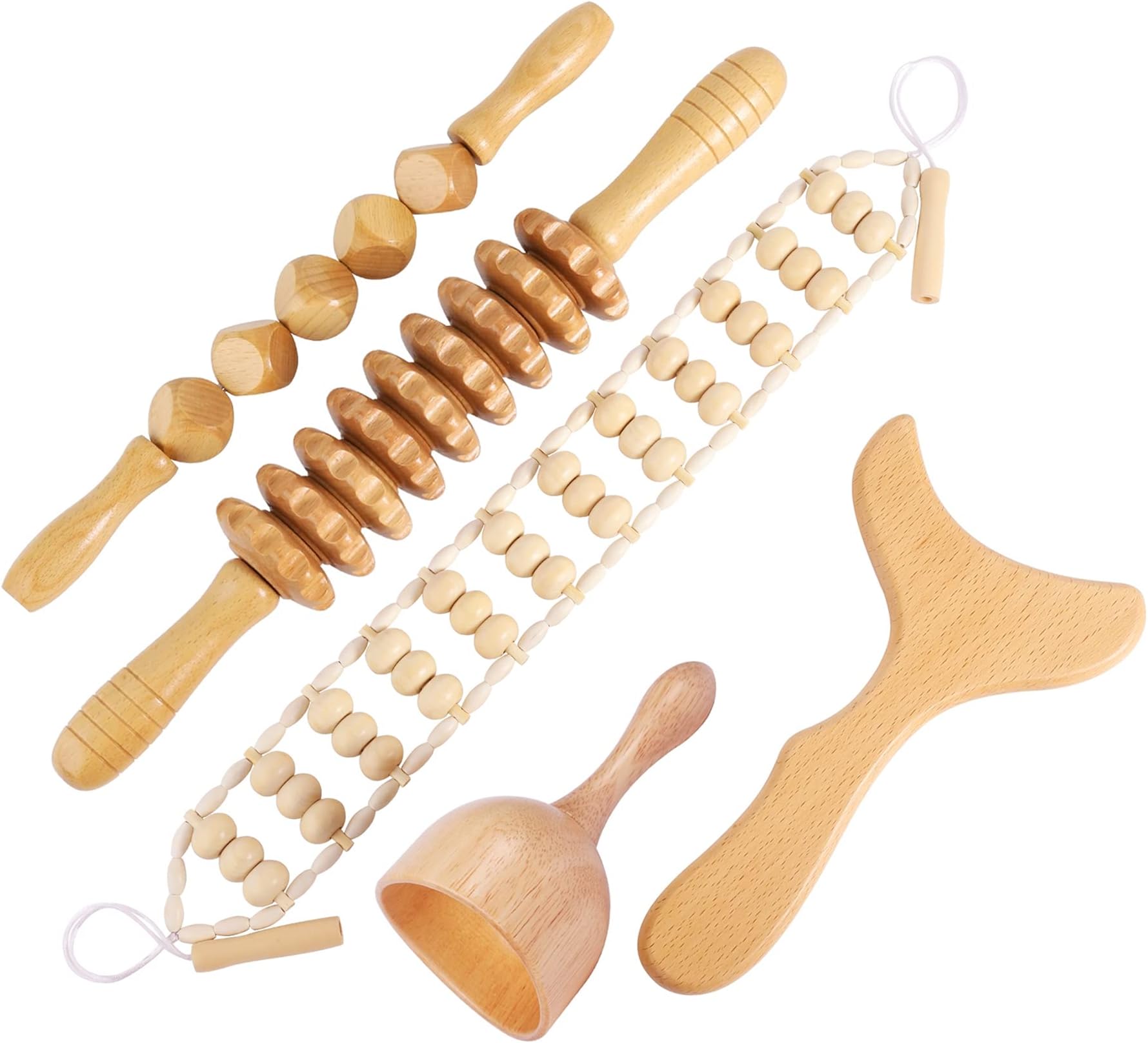 Amazon.com: 16 Pcs Wood Therapy Massage Tools Set Maderoterapia Kit ...