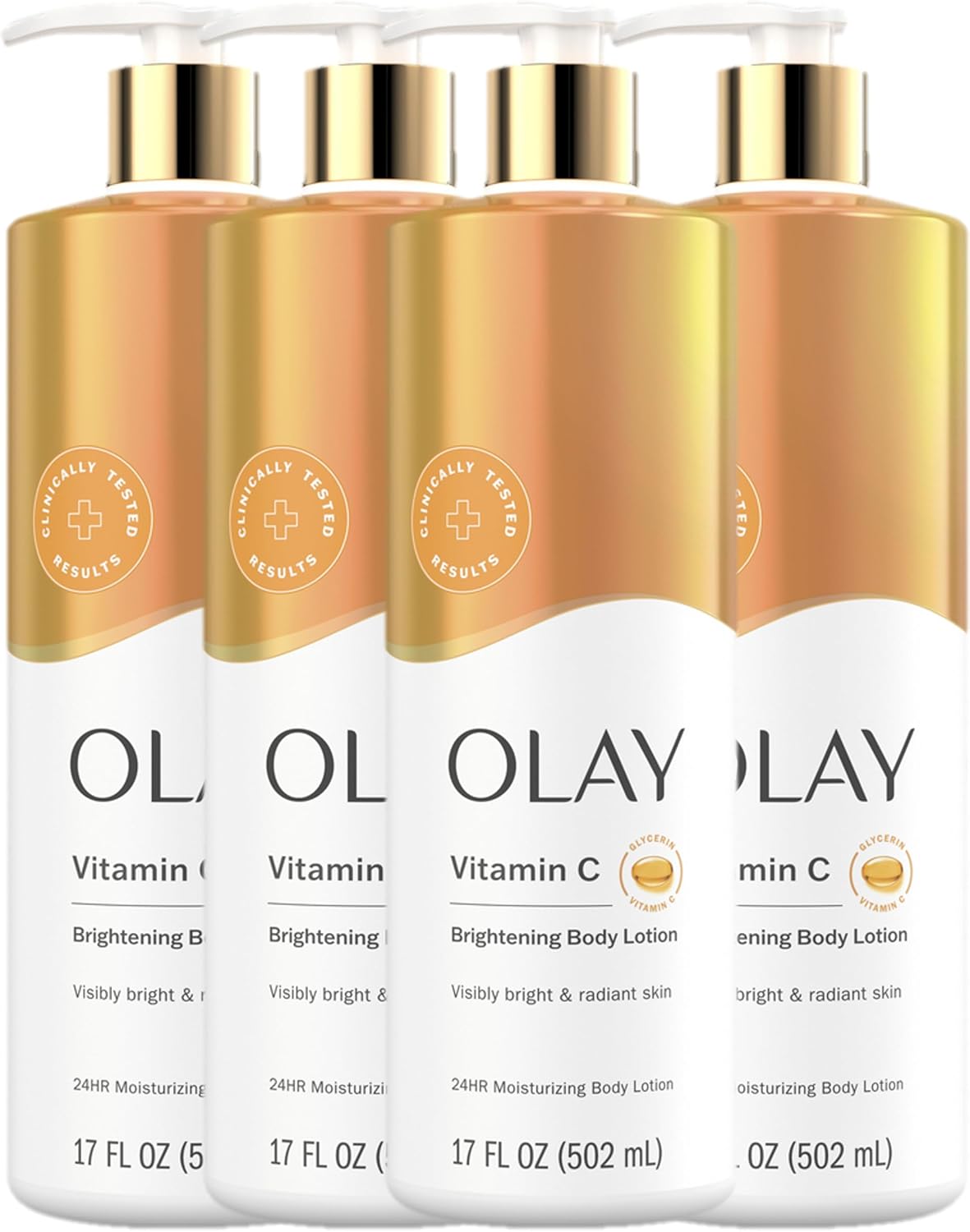 Olay Brightening Body Lotion for Women with Lightweight Vitamin C ...