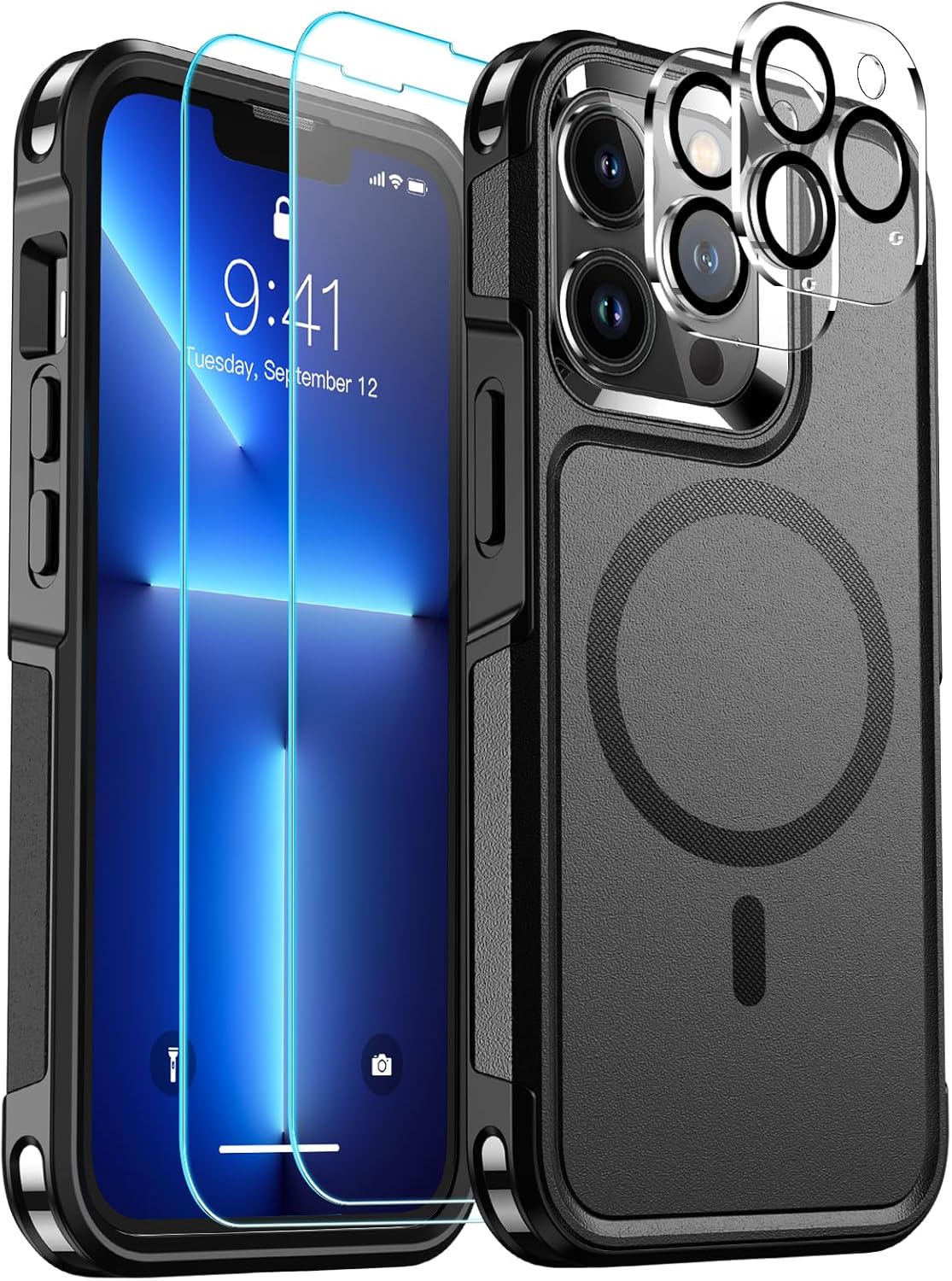 Amazon.com: SUPFINE Magnetic for iPhone 13 Pro Case (Compatible with ...