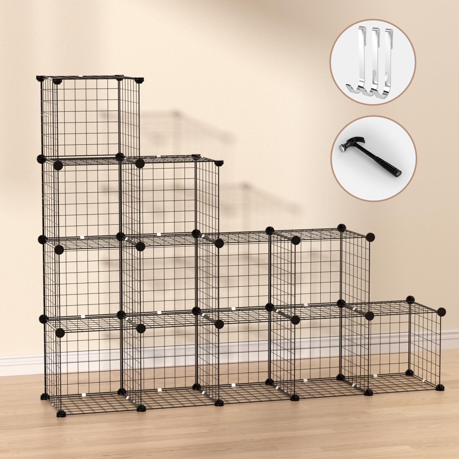 Amazon.com: Almaybe Wire Cube Storage, 12 Cubes Stackable DIY Cube ...