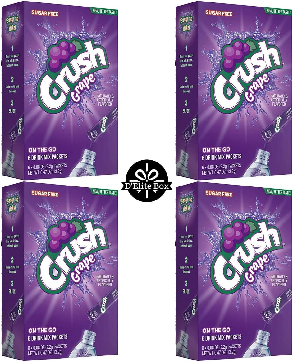 Amazon.com : Crush- Powder Drink Mix - Sugar Free & Delicious ...