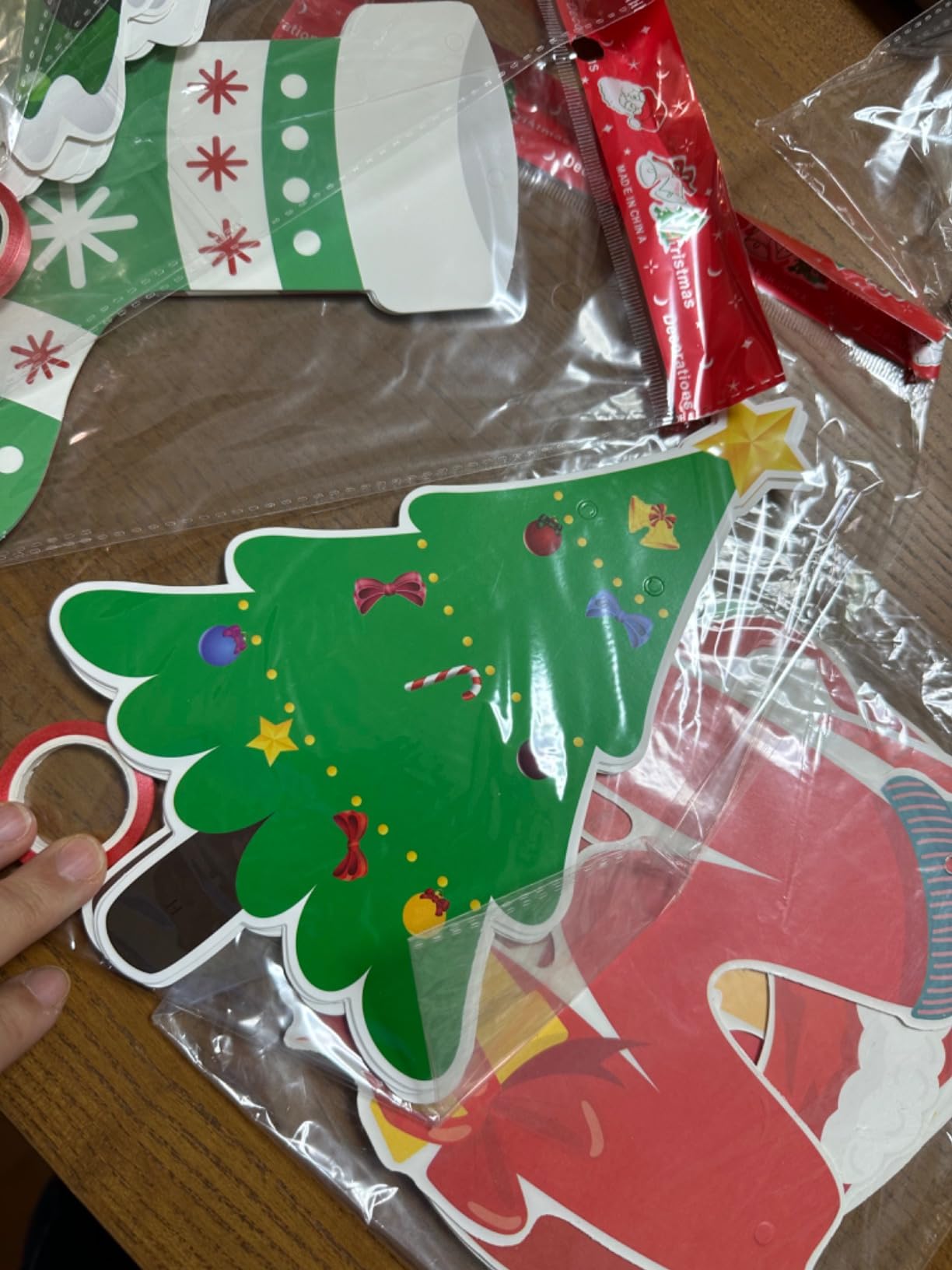 Amazon.co.jp: iikuru クリスマス ガーランド 飾り セット 室内 飾り付け メリークリスマス インテリア 装飾 ya192 : おもちゃ