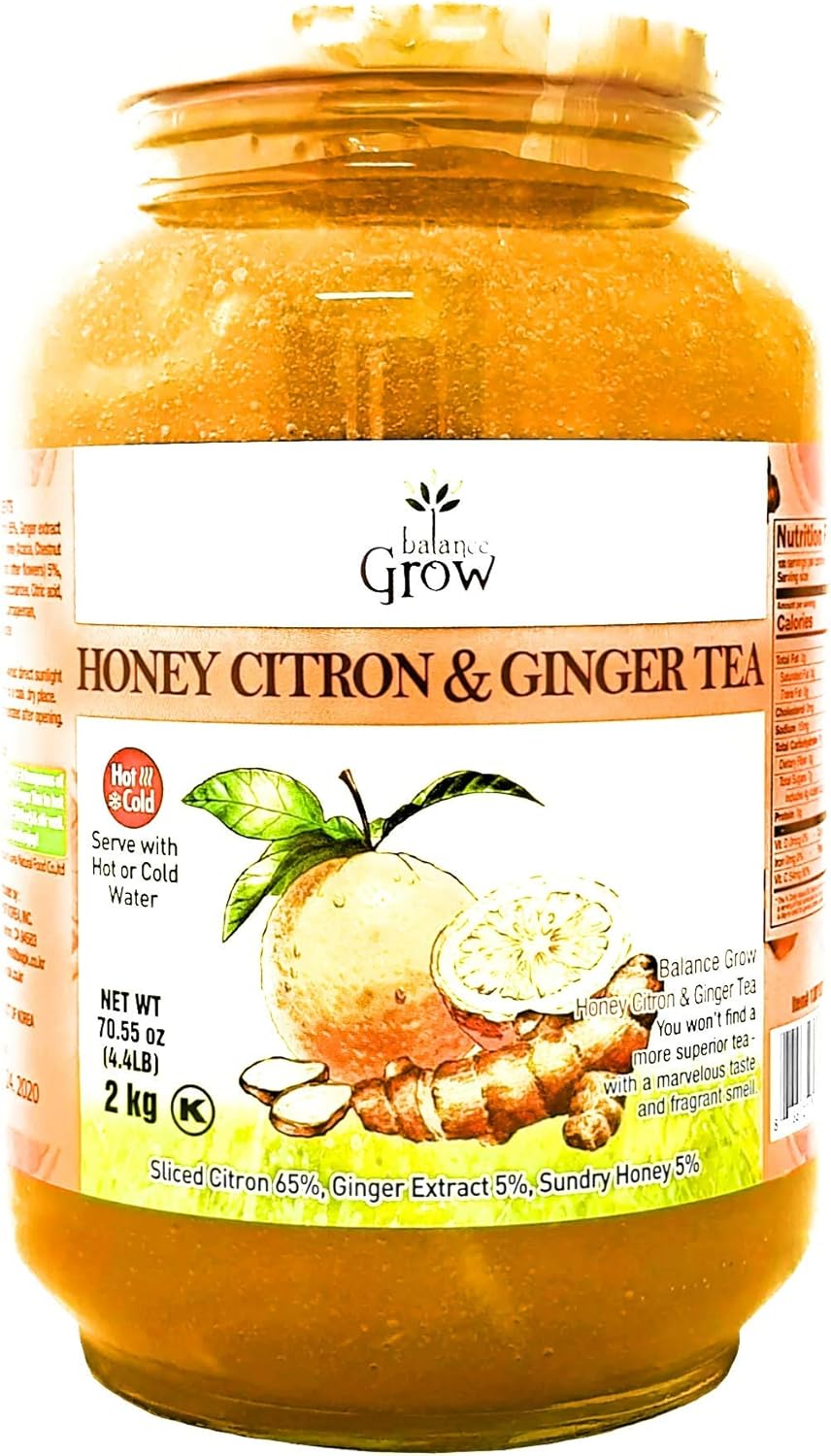 Balance Grow Honey Citron & Ginger Tea 70.55oz (4lbs/2kg) Pack Of 1 ...