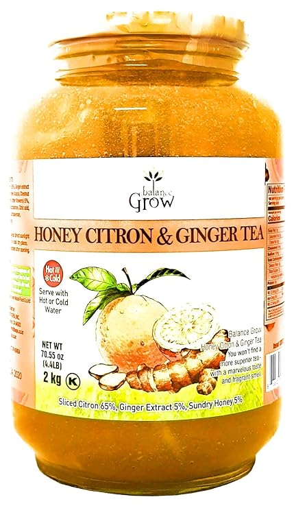 Amazon.com: Balance Grow Honey Citron and Ginger Tea 70.55oz (4.4 lbs ...