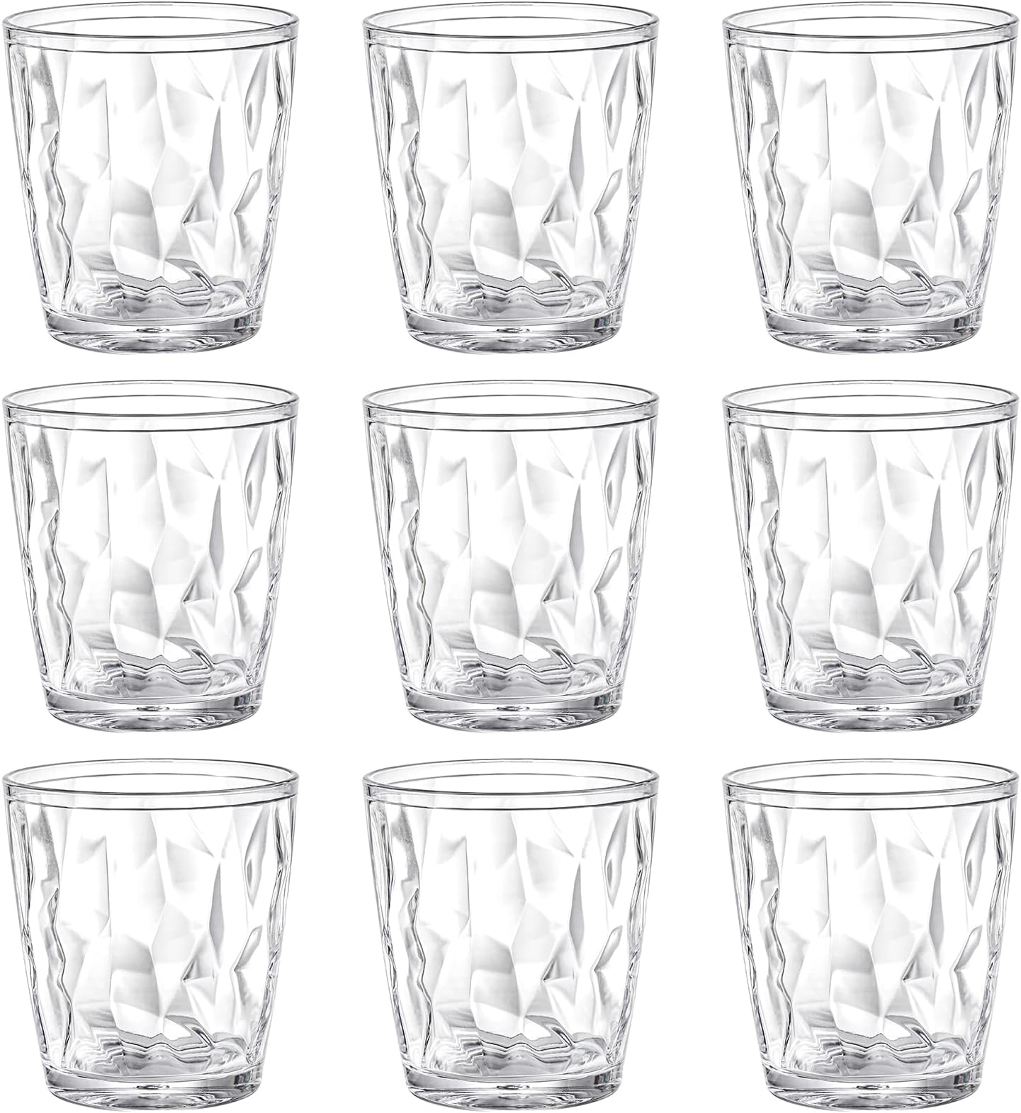 Amazon.com | Roshtia 16 Pack 13oz Clear Acrylic Plastic Drinking ...