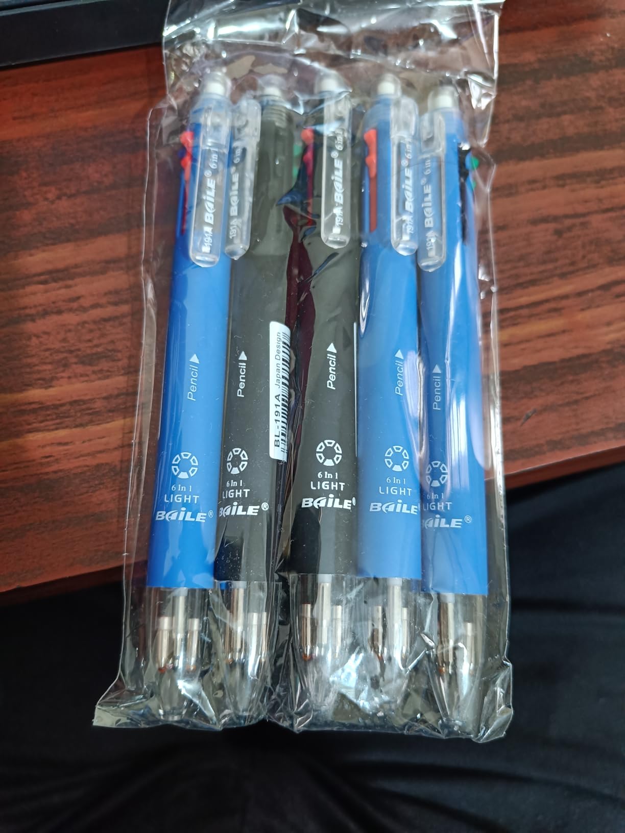 Schmidt 6 in 1 Multifunctional Ballpoint Pens 5 Colors 0.7 mm Ballpoint ...