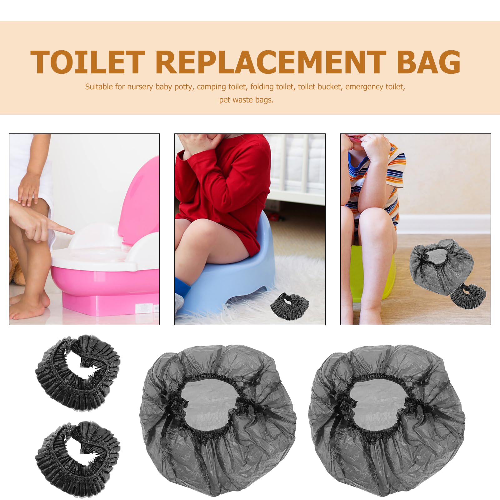 Snapklik.com : 100pcs Toilet Trash Bag Training Toilet Liner Travel ...