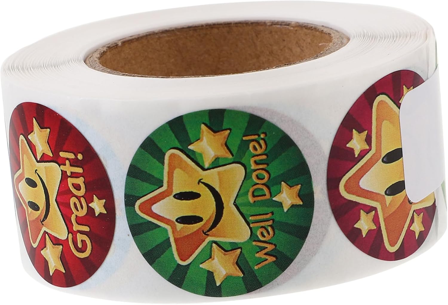 Amazon.co.jp: FOYTOKI 1 Roll Kids Cartoon Reward Stickers Adhesive ...