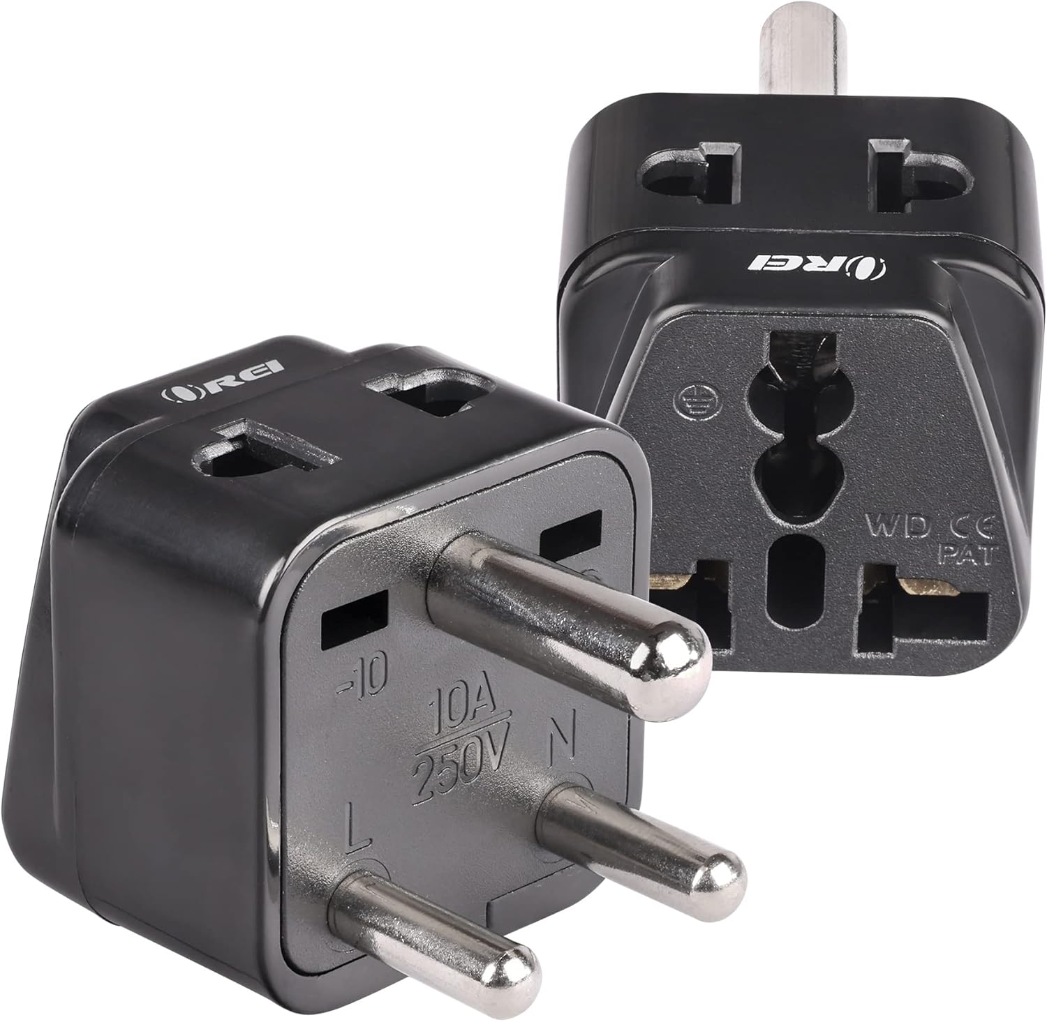 Amazon.com: OREI UK, China, US to India Adapter - Type D Travel Adapter ...