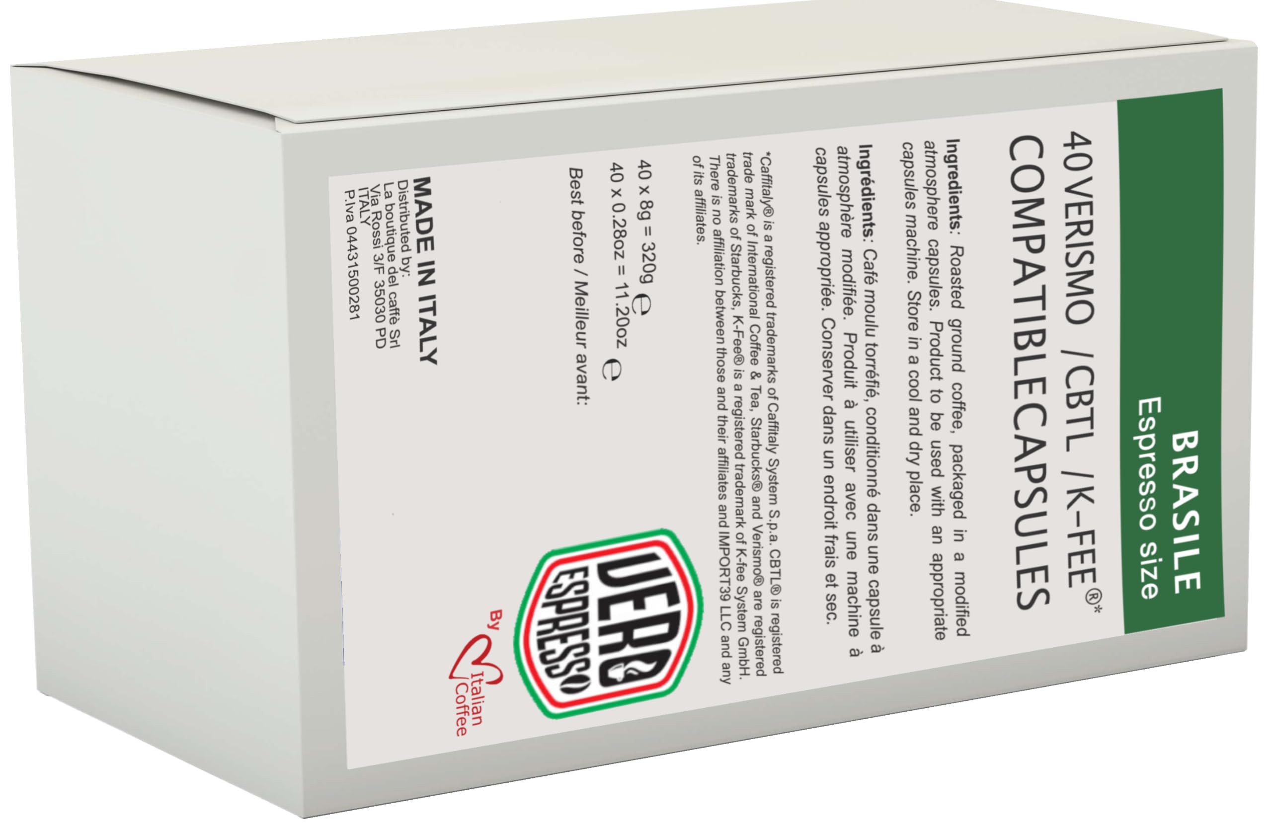 Amazon.com: Vero Espresso capsules compatible with Verismo, Caffitaly ...