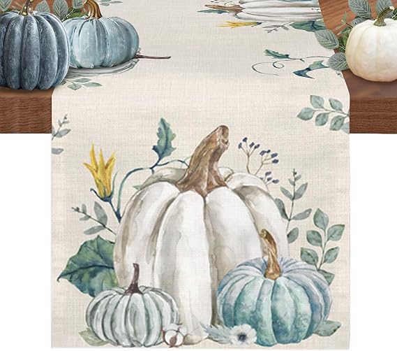 Amazon.com: HELLOWINK Fall Thanksgiving Table Runners 72 Inches Long ...
